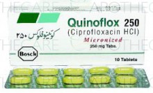 Quinoflox Tab 250mg 10's