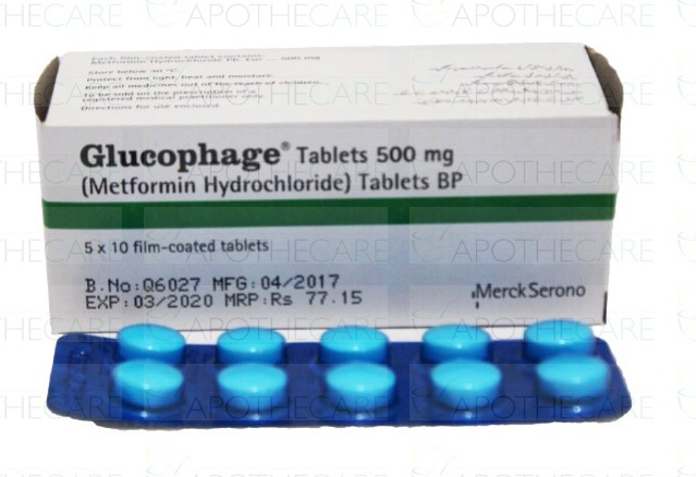Glucophage Tab 500mg 5x10's