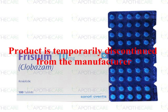 Frisium Tab 10mg 2x10's