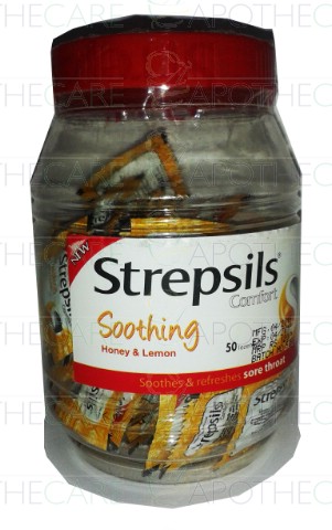 Strepsils Honey & Lemon Lozenges 50's Jar