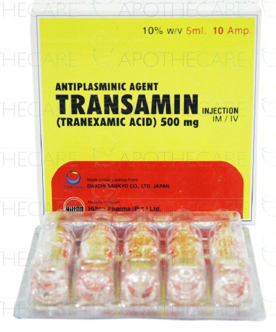 Transamin Inj 500mg 10Ampx5ml