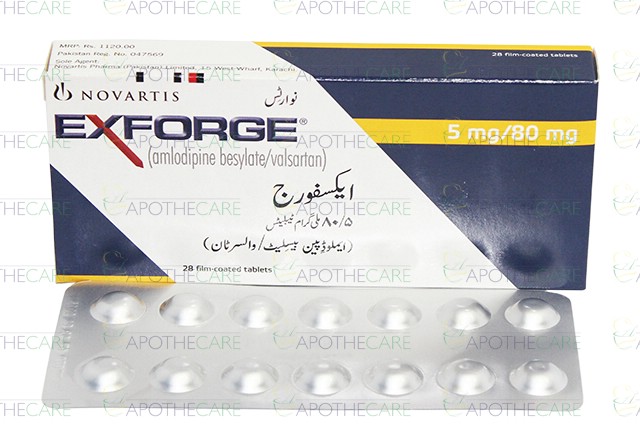 Exforge Tab 5mg/80mg 28's