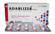 Adablizer Tab 15mg 3x10's