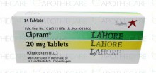 Cipram Tab 20mg 14's