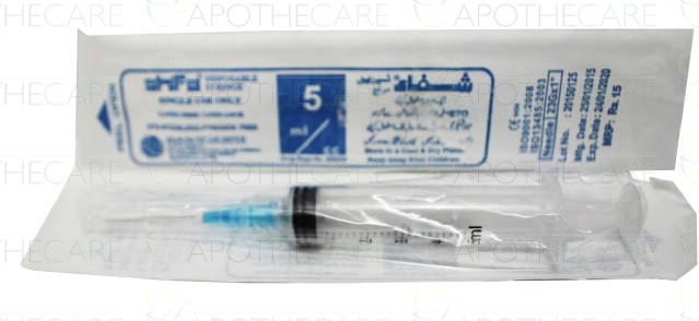 Syringe 5CC 1's