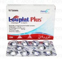 Lowplat Plus Tab 75mg/150mg 10's