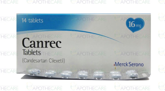 Canrec Tab 16mg 1x14's