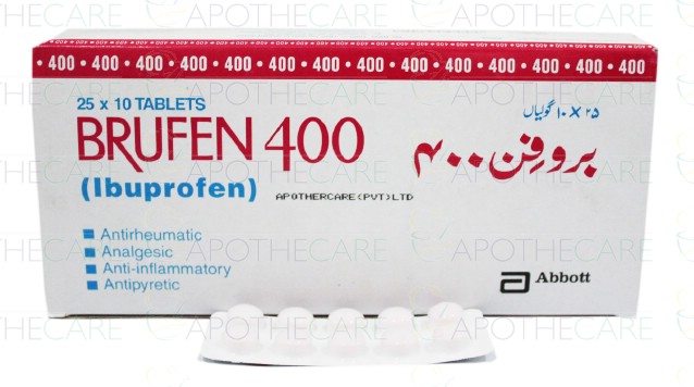 Brufen Tab 400mg 25x10's