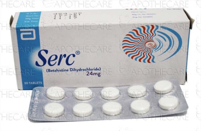 Serc 24 Tab 24mg 30's