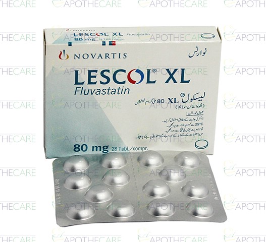 Lescol XL Tab 80mg 28's