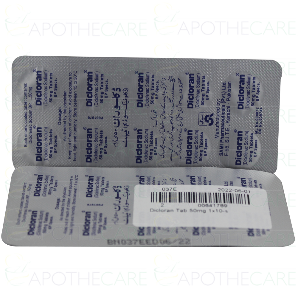 Dicloran Tab 50mg 1x10's