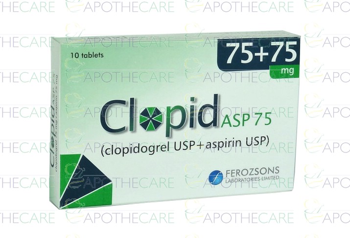 Clopid ASP Tab 75mg/75mg 10's